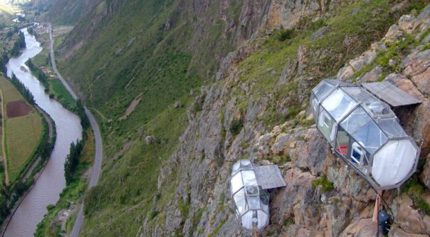 This Hotel Room is Hanging Off the Side of a 400 Foot Cliff | Buzzworthy